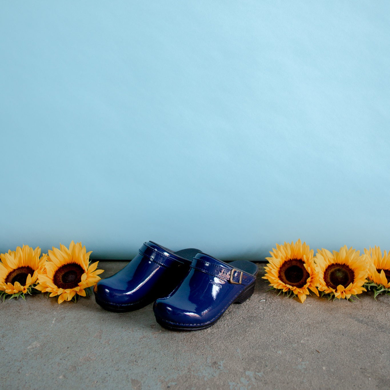 Estelle Women's Clog in Blue - Sanita
