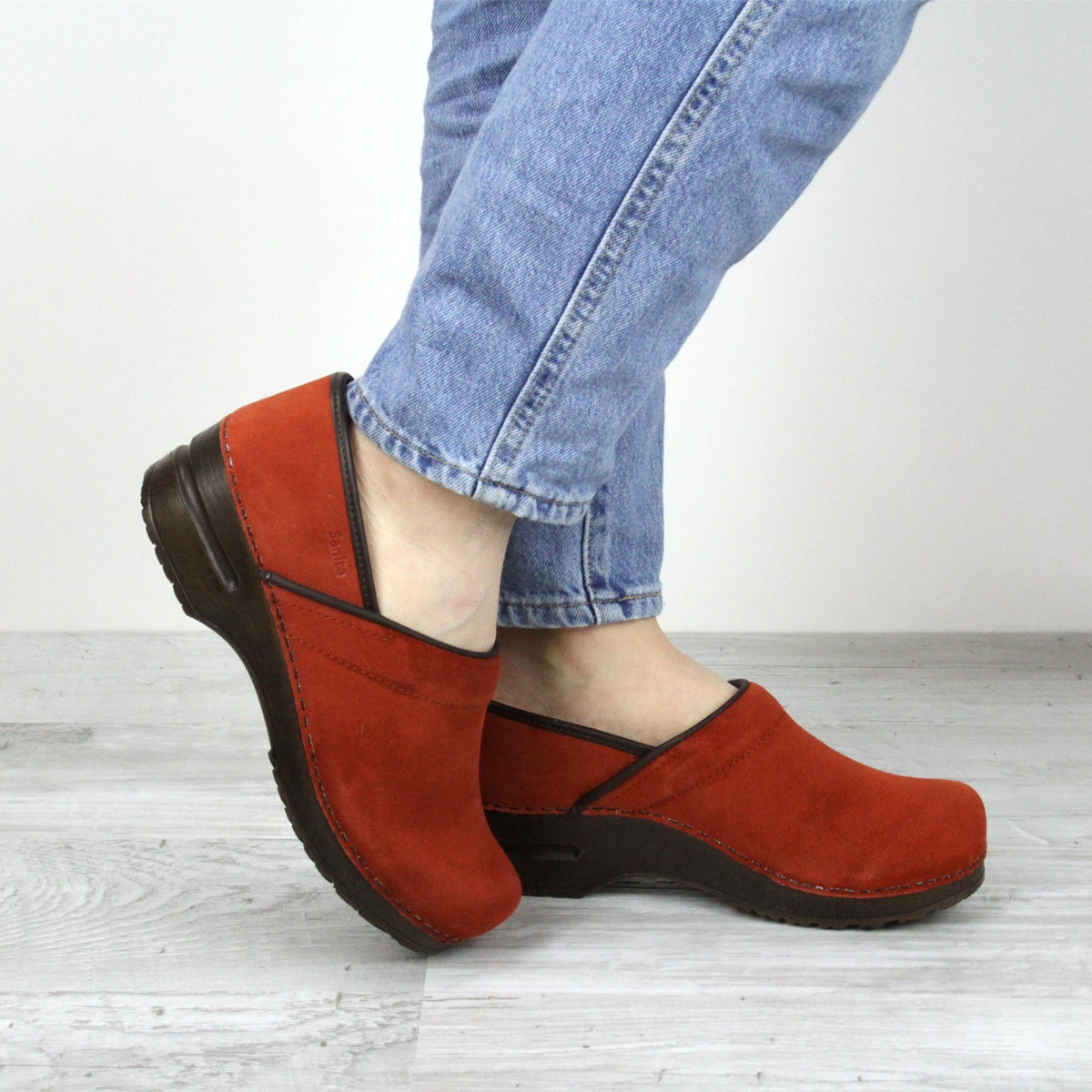 Nina Women's Clog in Rust - Sanita